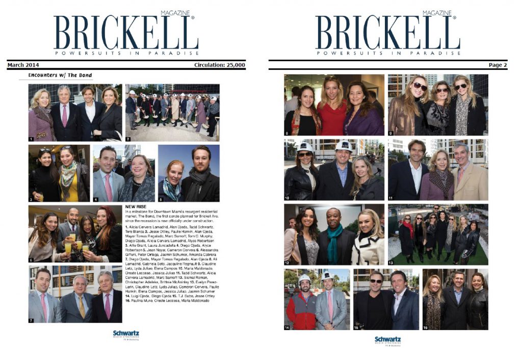 Brickell Magazine: Encounters with The Bond on Brickell - Schwartz ...